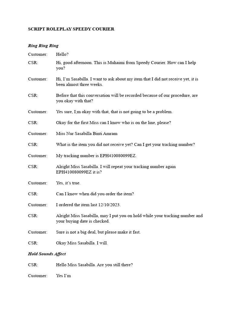 Script Roleplay - Obm250 | PDF