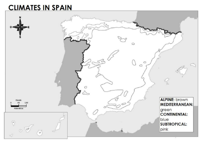 Climates in Spain Map | PDF