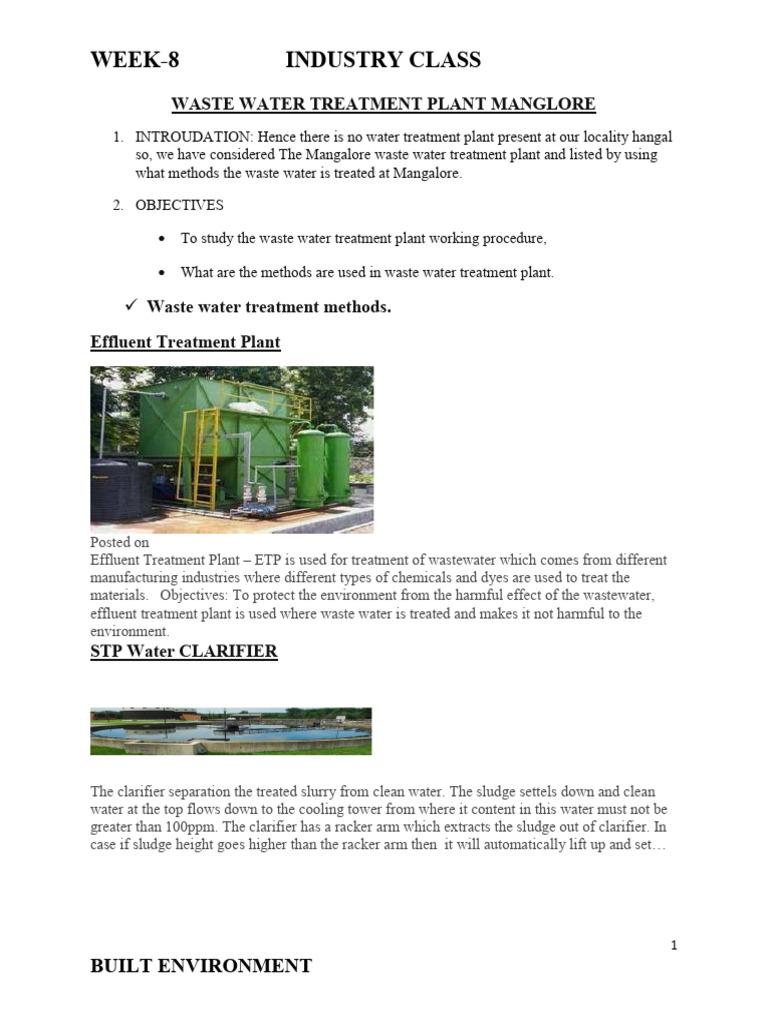 Week 08 | PDF | Sewage Treatment | Filtration