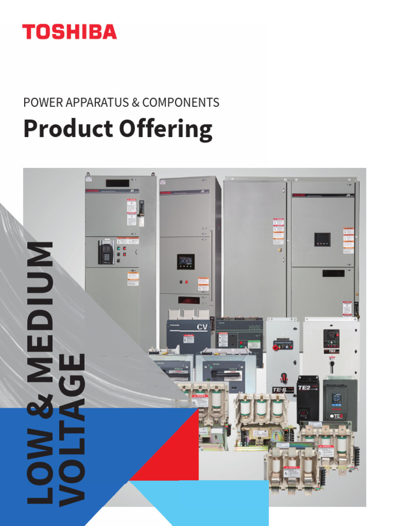 Toshiba LV & MV Power Apparatus & Components Products Offering Brochure ...