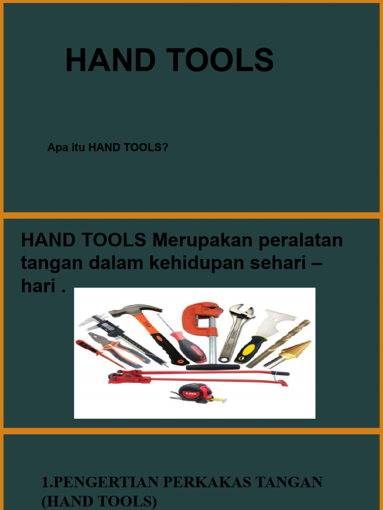 Pengertian Hand Tools | PDF