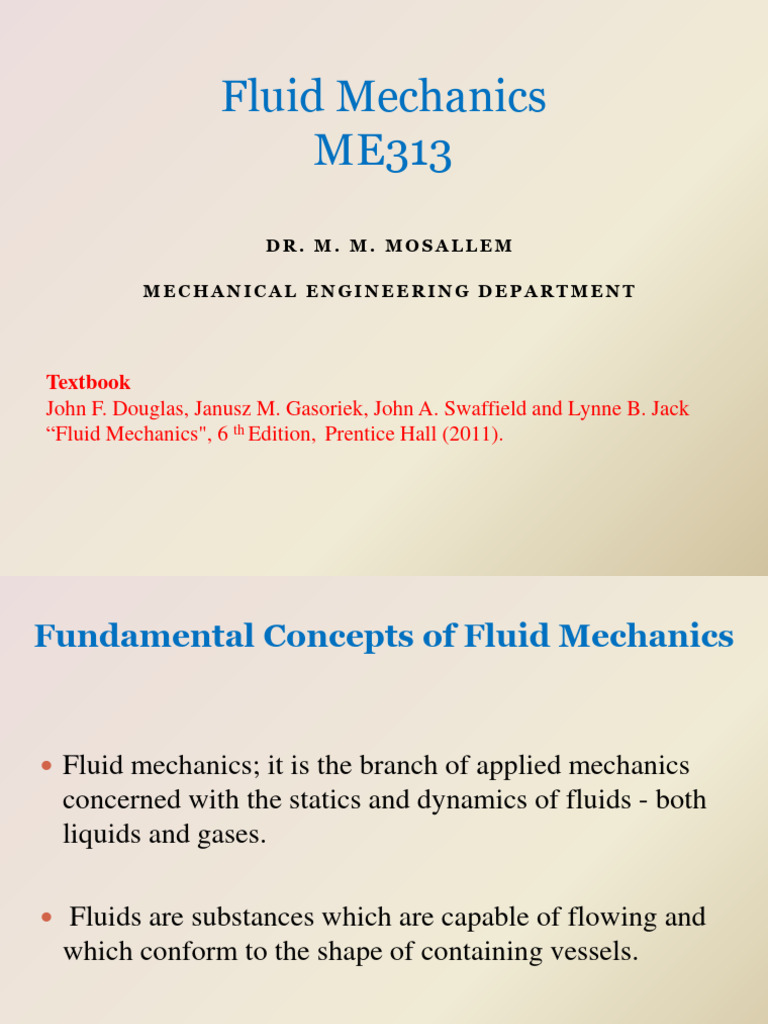 1 - Fluid Mechanics and Fluid Properties | PDF | Fluid Mechanics | Viscosity