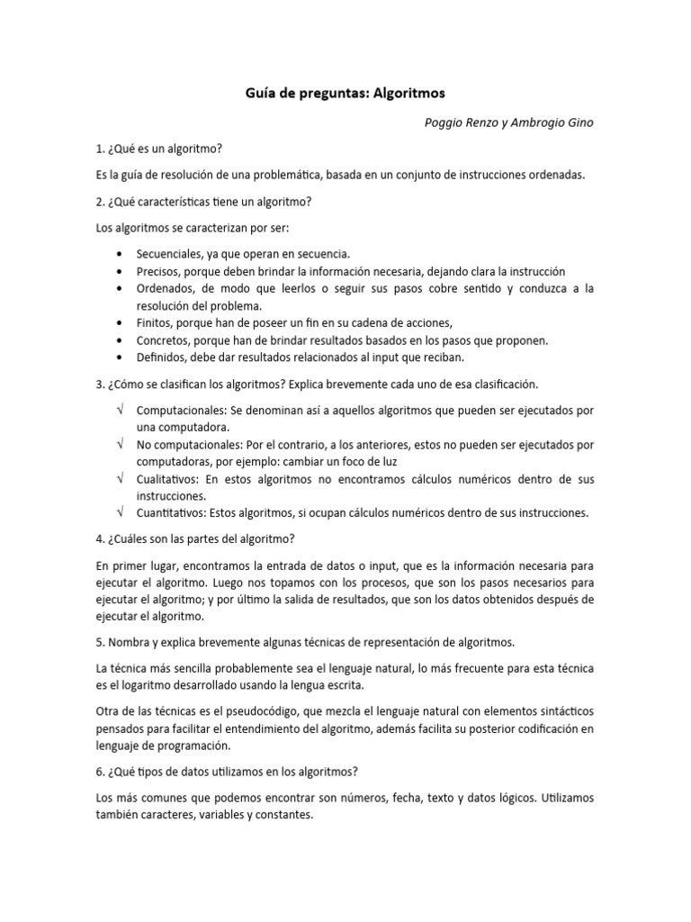 Algoritmos | PDF | Algoritmos | Lenguaje de programación Algoritmos | PDF | Algoritmos | Lenguaje de programación