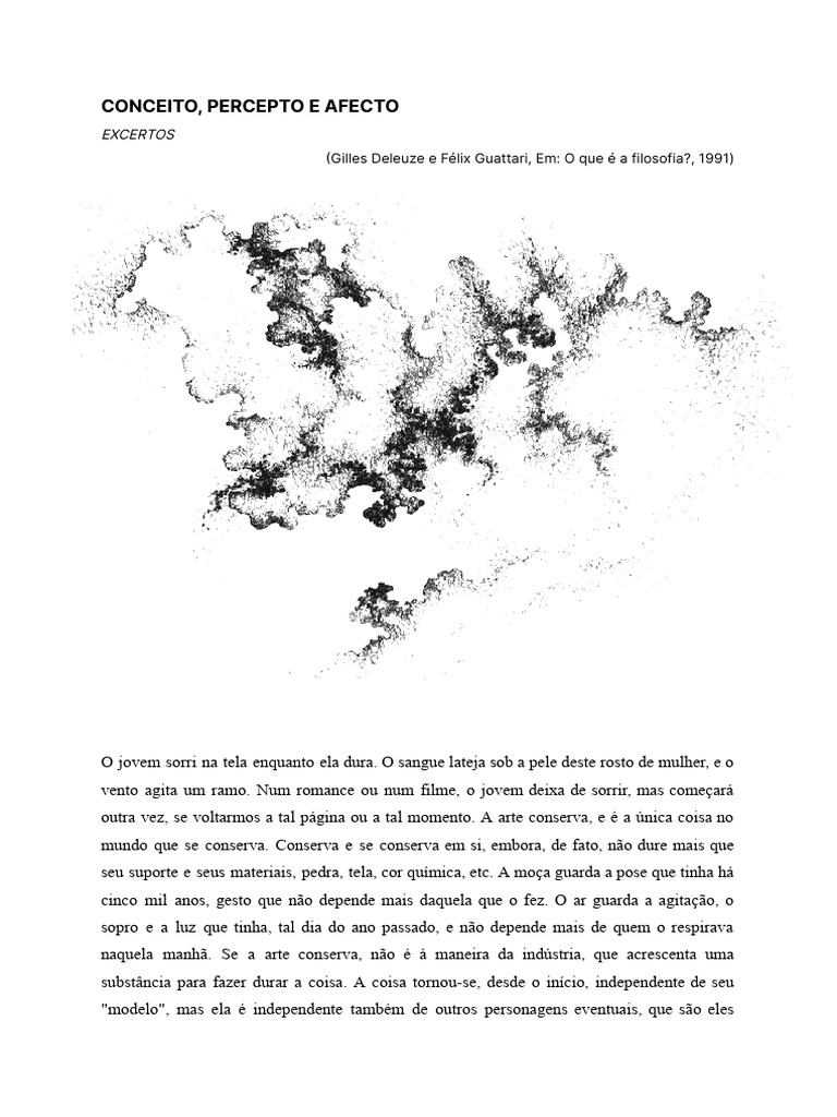 Conceito, Percepto e Afecto | PDF