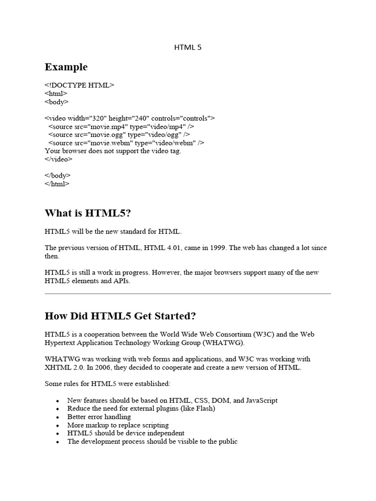Html 5 Pdf Html5 Html 