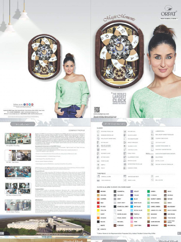 ORPAT Clock Catalogue | PDF
