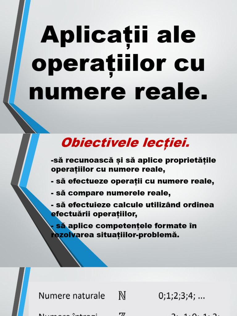 Clasa 10 Uman Operatii Cu Numere Reale | PDF