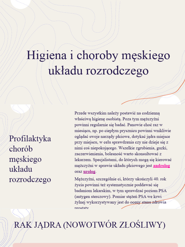Choroby Męskiego Układu Rozrodczego | PDF