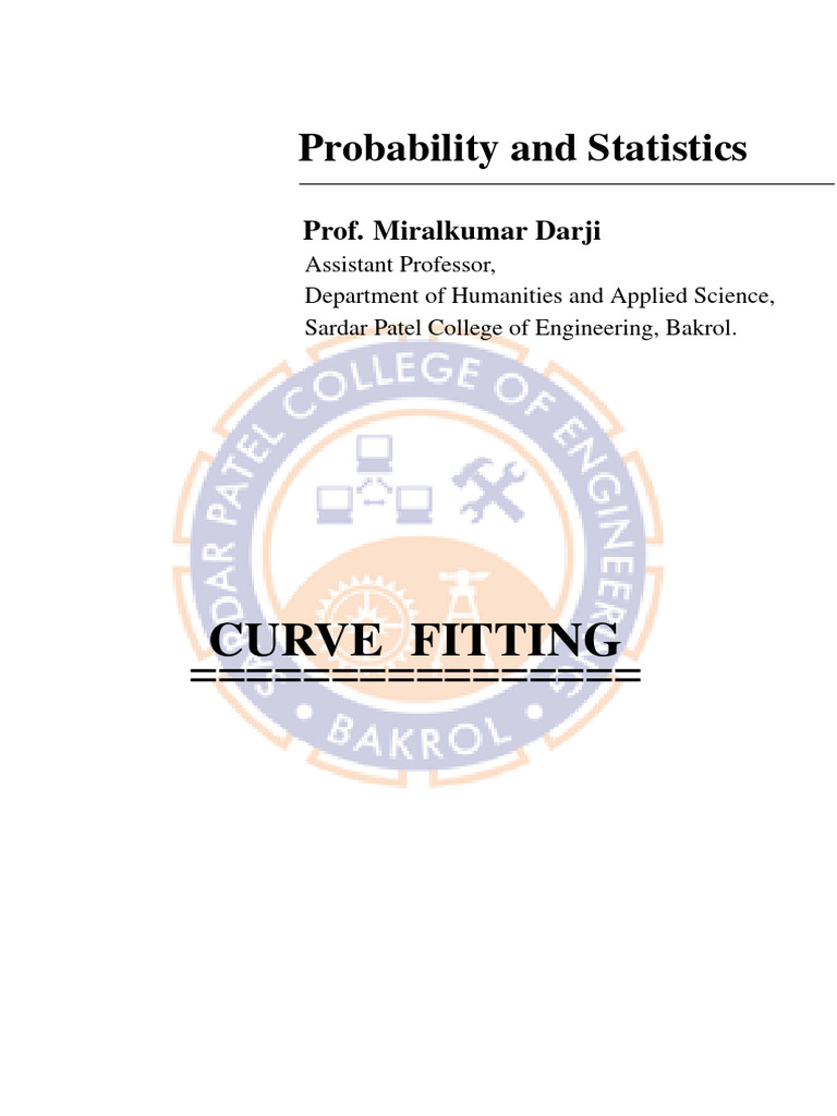 Curve Fitting | PDF | Equations | Least Squares