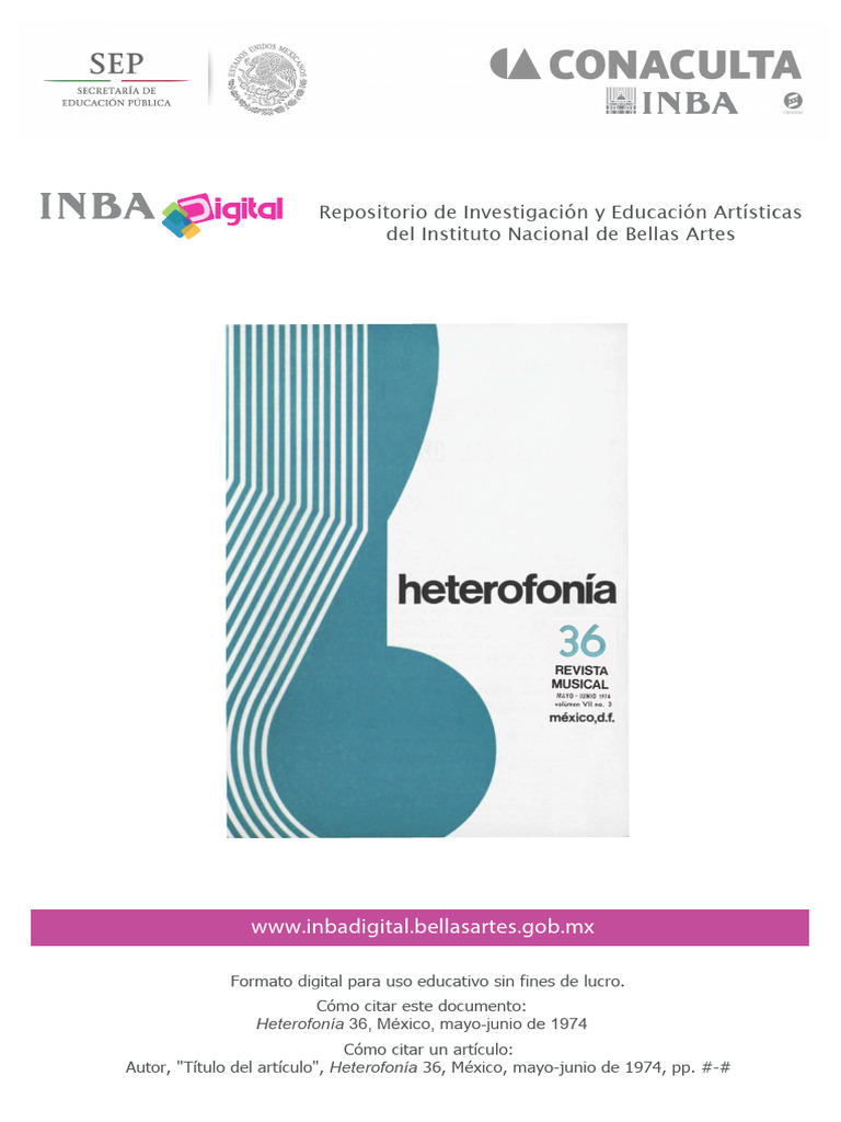 El Carmen Reinvindicado, Stevenson, Heterofonia | PDF | México ...