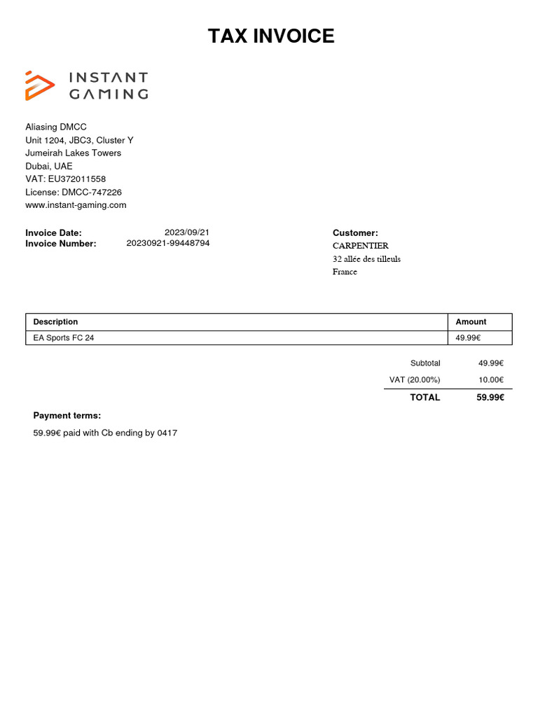 Invoice 20230921-99448794 | PDF