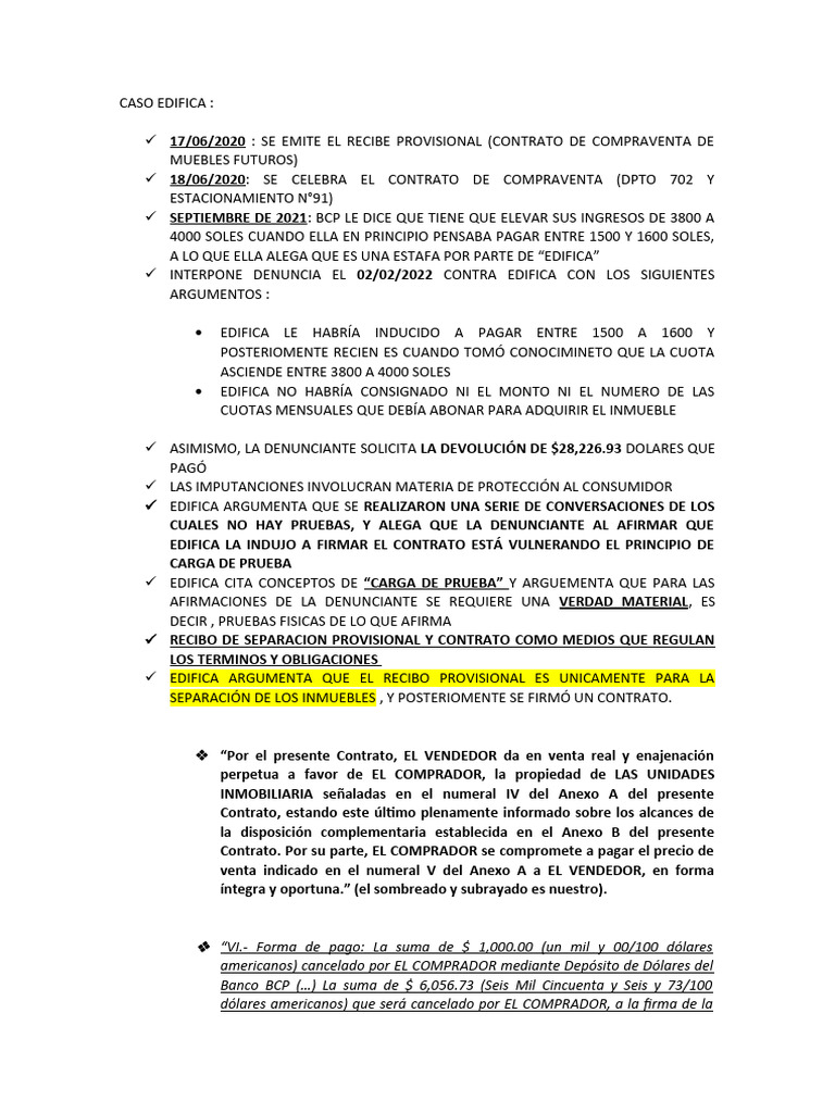 Caso Edifica | PDF | Préstamo hipotecario | Economias