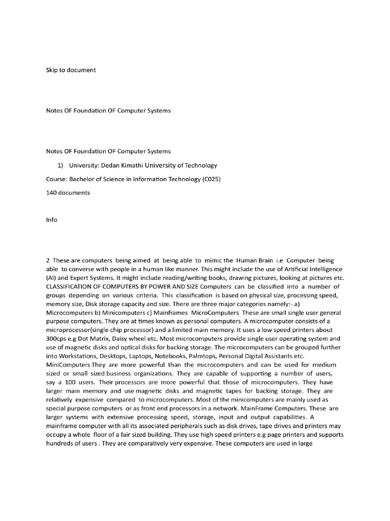 Foundations of Computer Systems | PDF