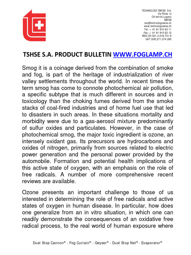 Product Bulletin Fog Lamp | PDF