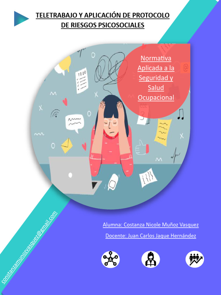 Teletrabajo y Aplicación de Protocolo de Riesgos Psicosociales | PDF | Estrés (biología) | Salud ...