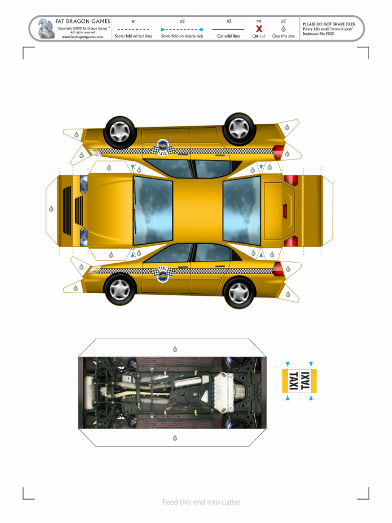 Taxi PNP Papercraft | PDF