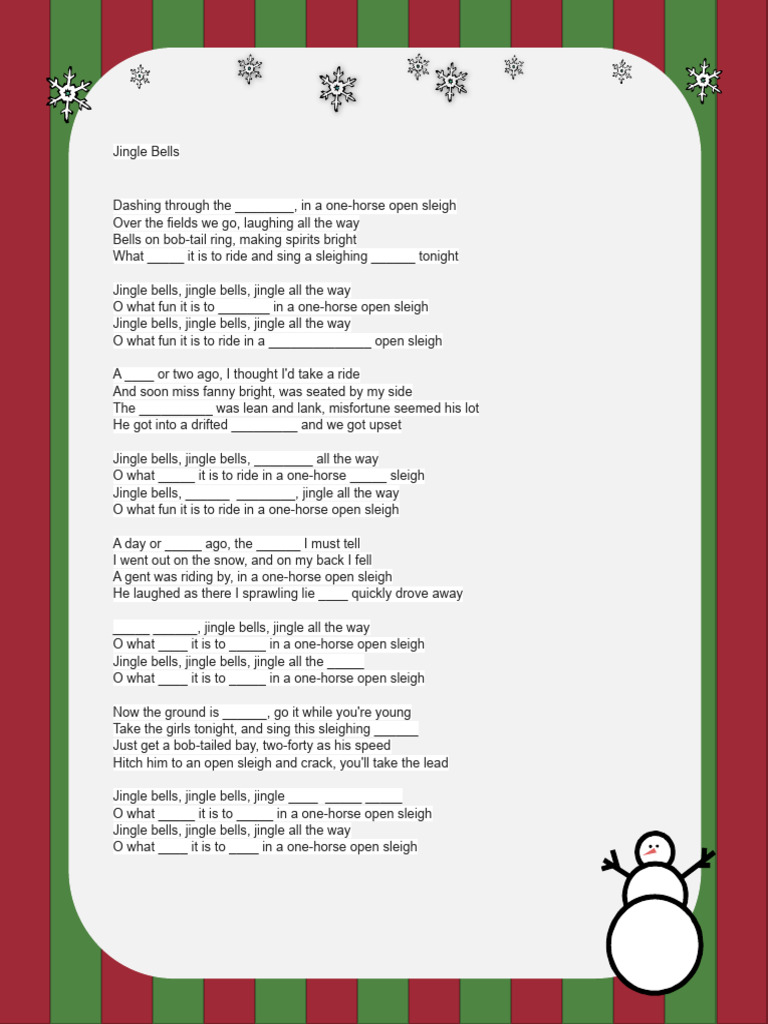 Jingle Bells | PDF | Poetry