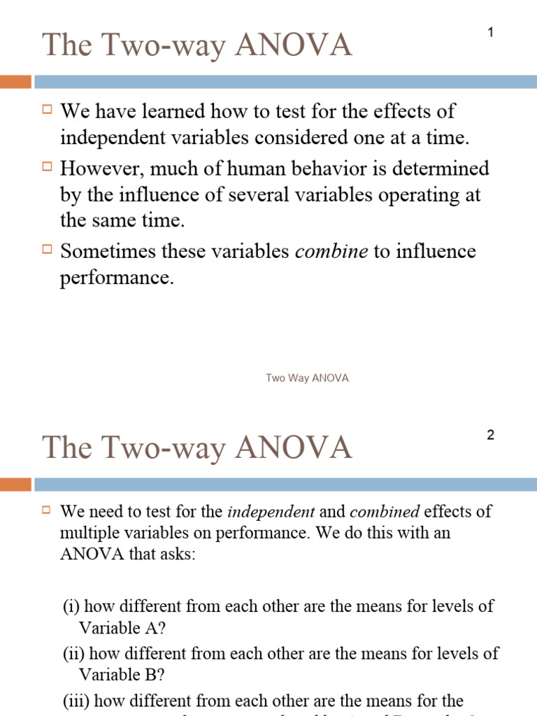 Two Way ANOVA Analysis | PDF | Analysis Of Variance | Applied Mathematics