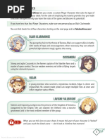 Godbound Character Sheets | PDF