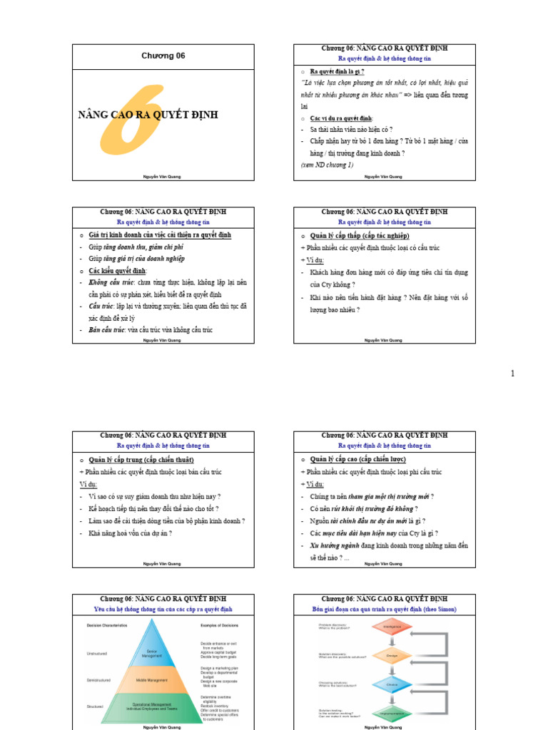 Chương 6 Nang Cao Ra Quyet Dinh | PDF