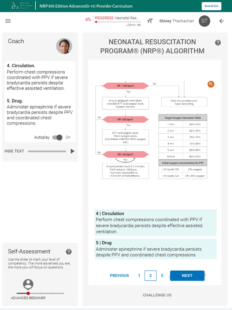NRP 8th Edition Advanced (1-11) Provider Curriculum AAP NRP | PDF