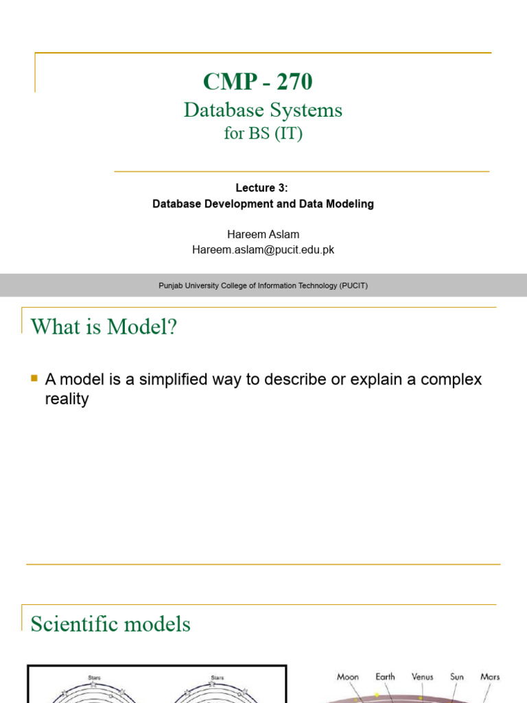 Database System Lect 03 | PDF | Databases | Conceptual Model