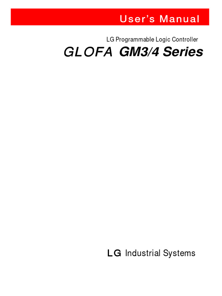GM3 - GM4 Manual | PDF | Programmable Logic Controller | Computer Program