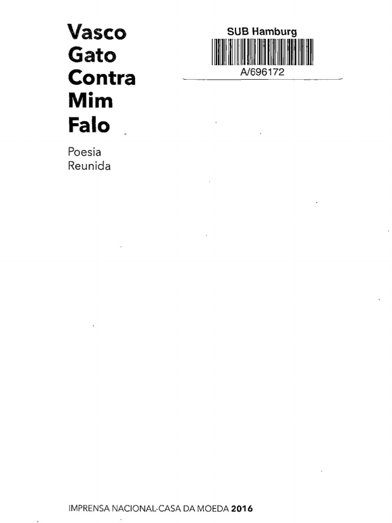 Vasco Gato Contra Mim Falo | PDF