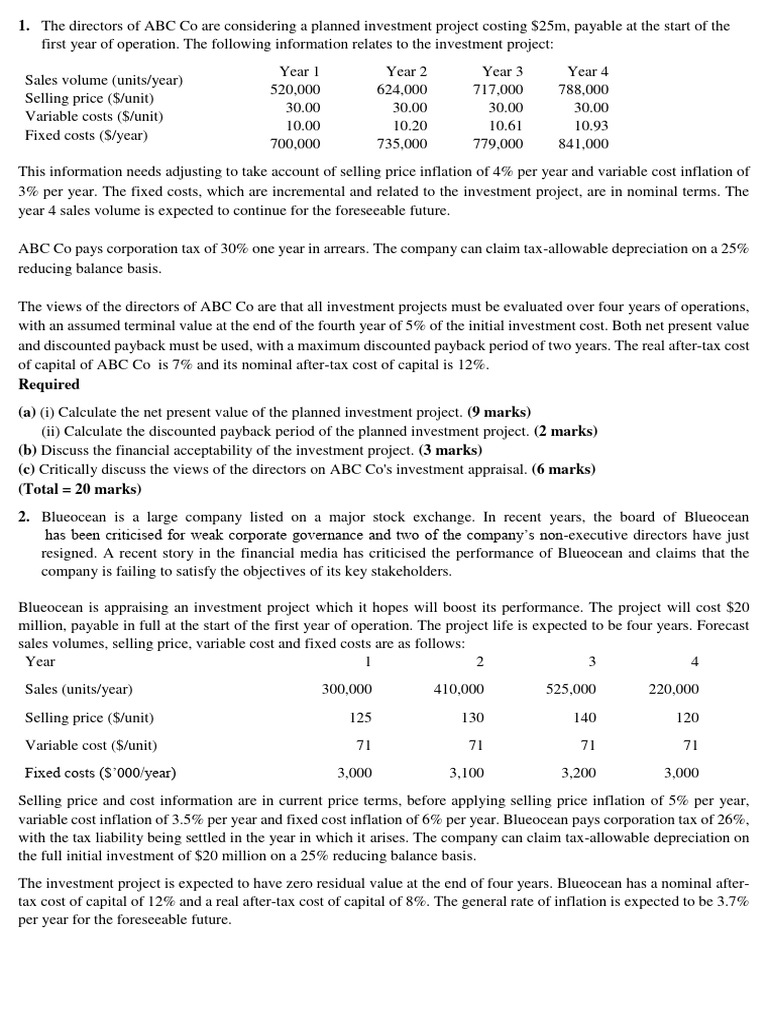 FM Lesson 3 | PDF | Net Present Value | Depreciation