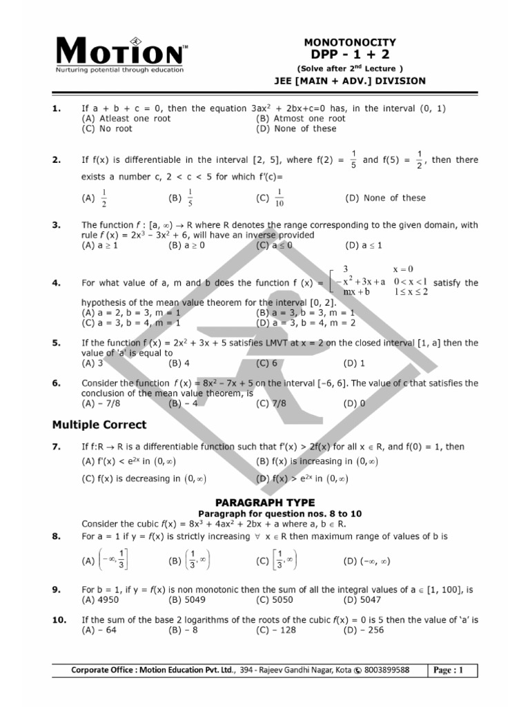 Monotocity DPP | PDF