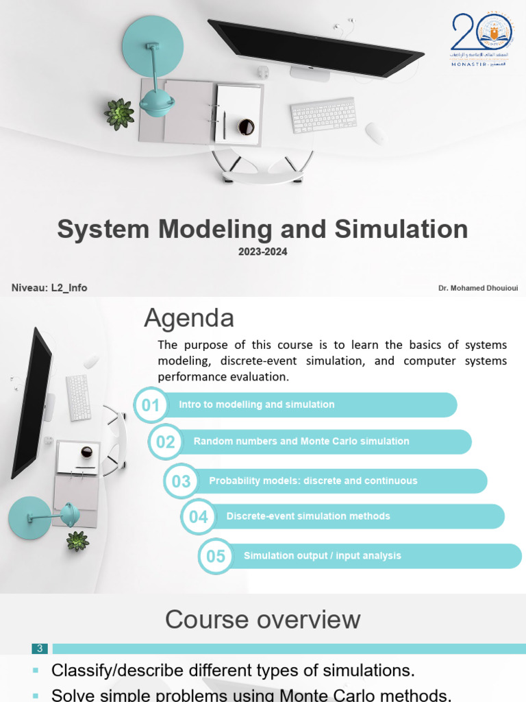 Intro System Modeling and Simulation | PDF | Mathematical Model | Simulation