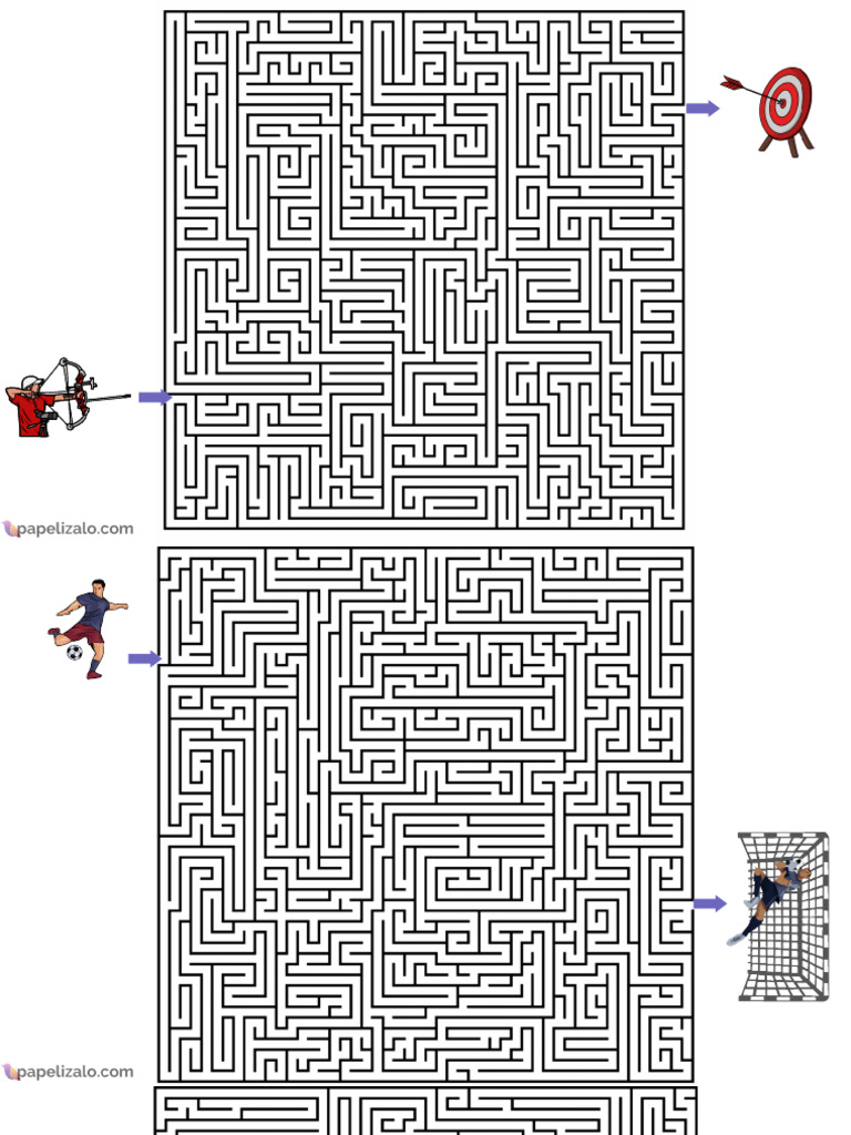 Laberintos para Imprimir para Adultos PDF | PDF
