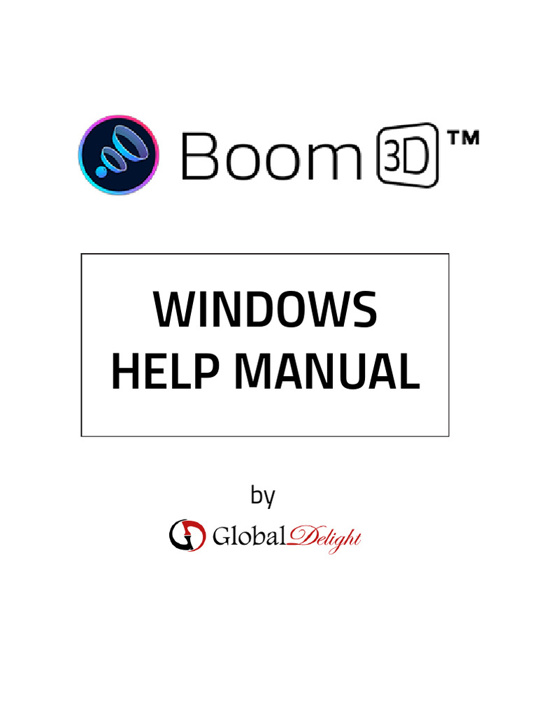 B3D Windows Manual Revised-V1 | PDF | Equalization (Audio) | Microsoft Windows