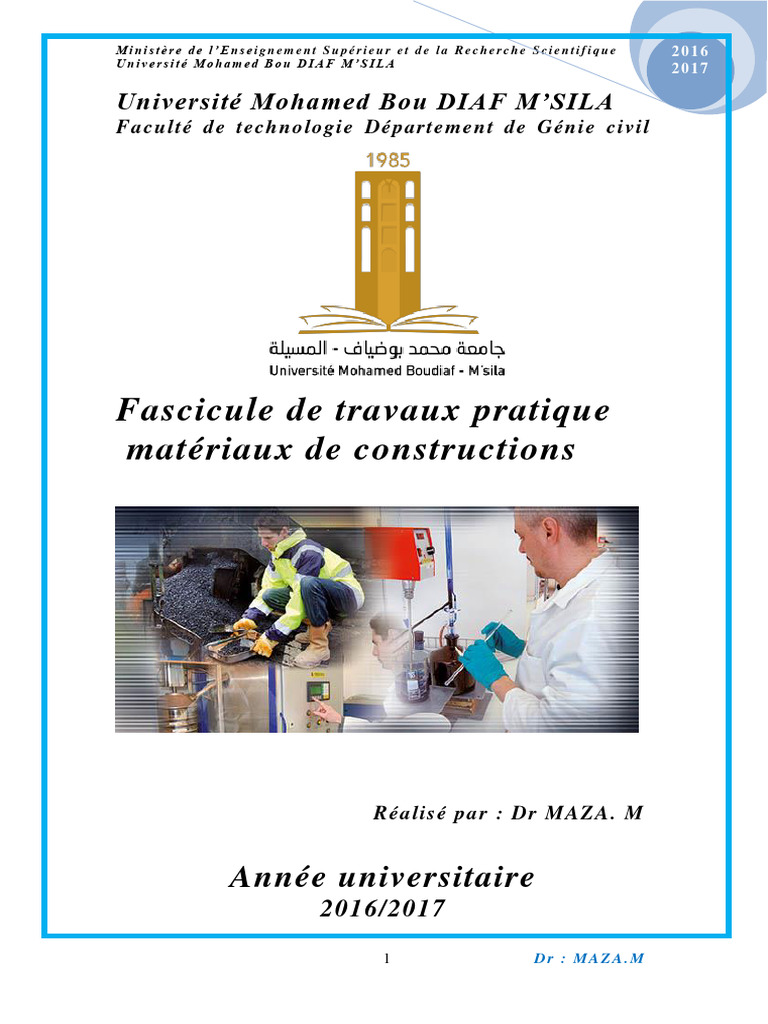 Génie CIVIL TP Physiques Des Matériaux | PDF