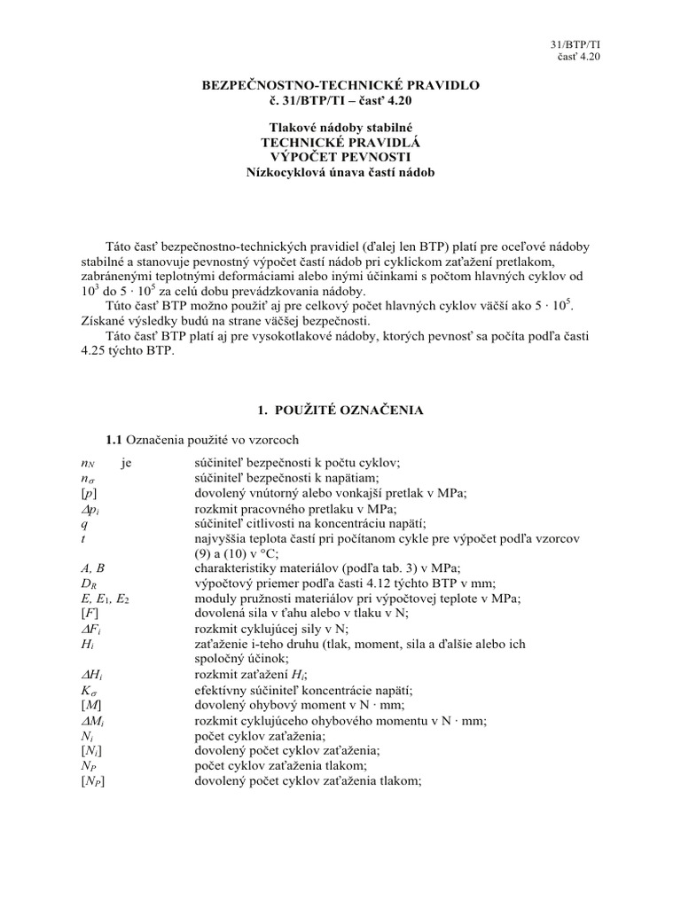 Fatigue BTP-31 | PDF