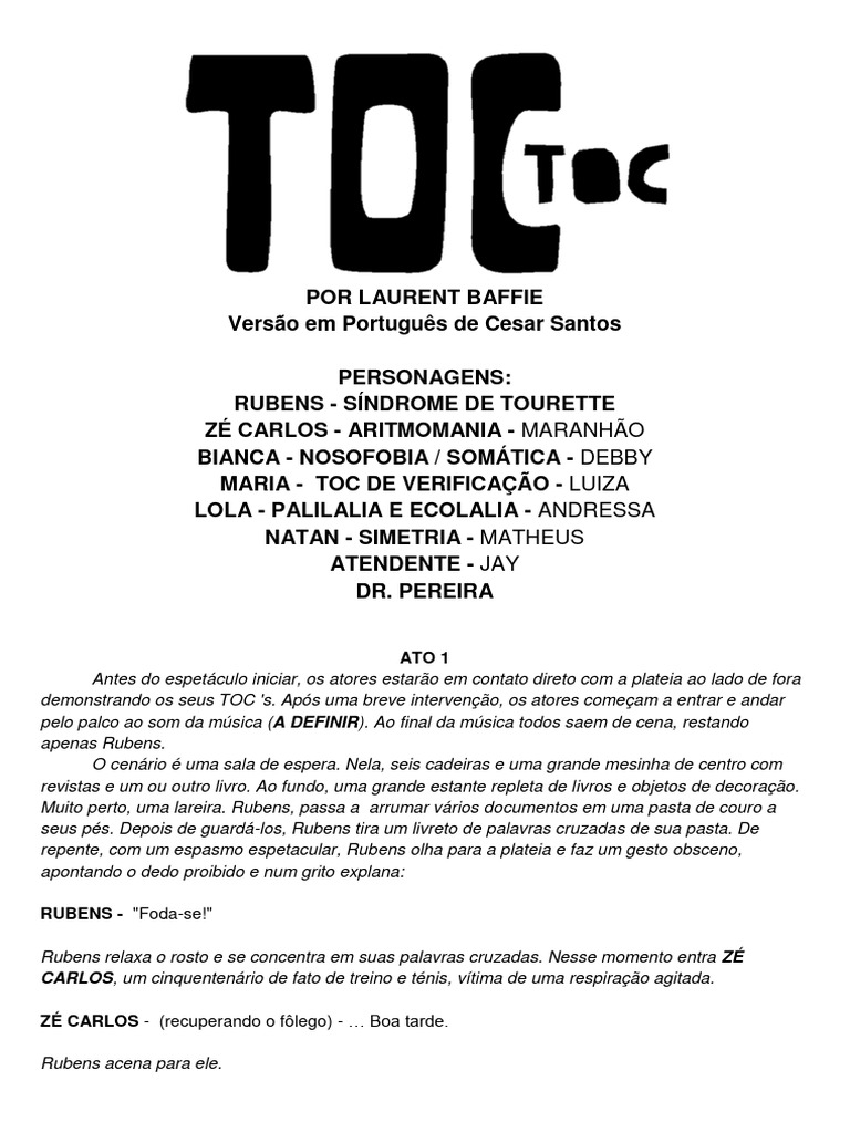 Toc Toc - Laurent Baffiev | PDF