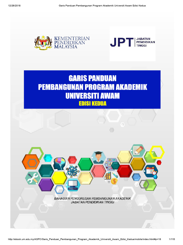 Garis Panduan Pembangunan Program Akademik Universiti Awam Edisi Kedua ...