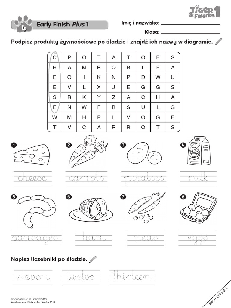 Tiger Friends 1 TRF Unit 4 Early Finish Plus 1 | PDF