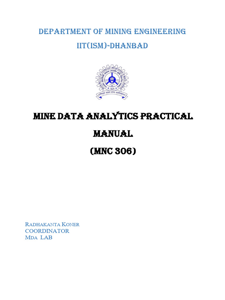 Mining Data Analytics Guide | PDF