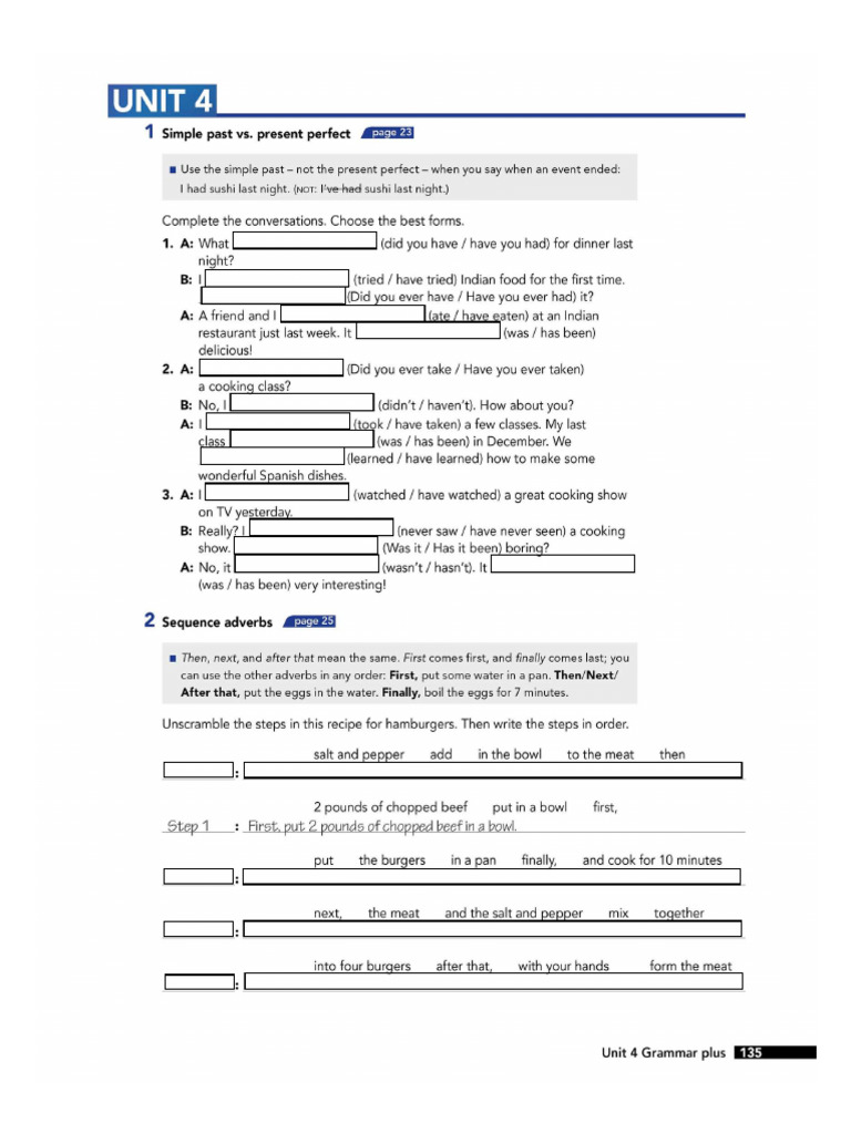Grammar Plus - Unit 04 | PDF
