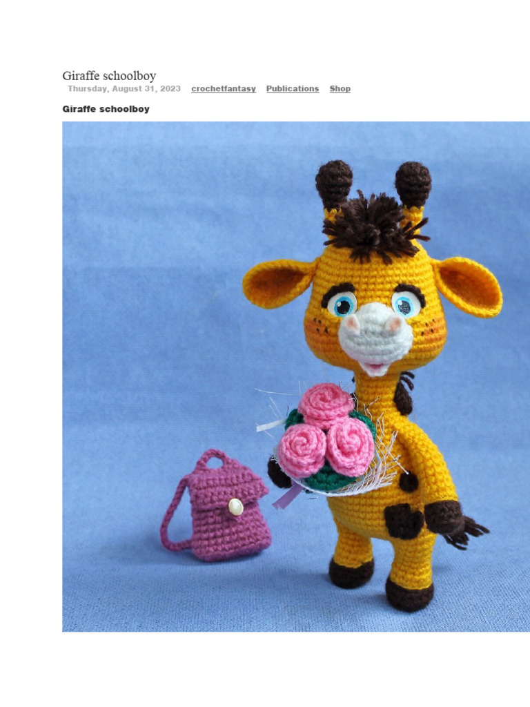 Giraffe Schoolboy | PDF