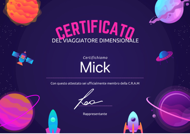 Certificato 3 | PDF