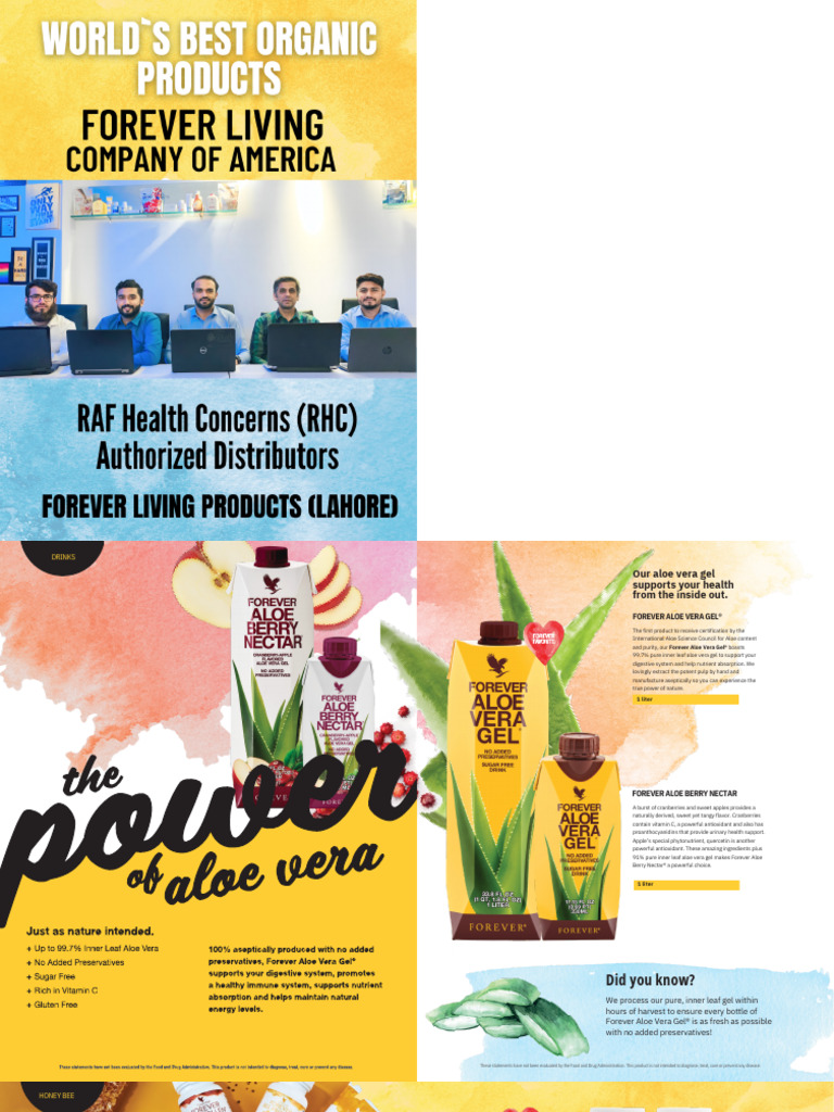 Forever Living Products 2022 Product Brochure Pdf Pdf