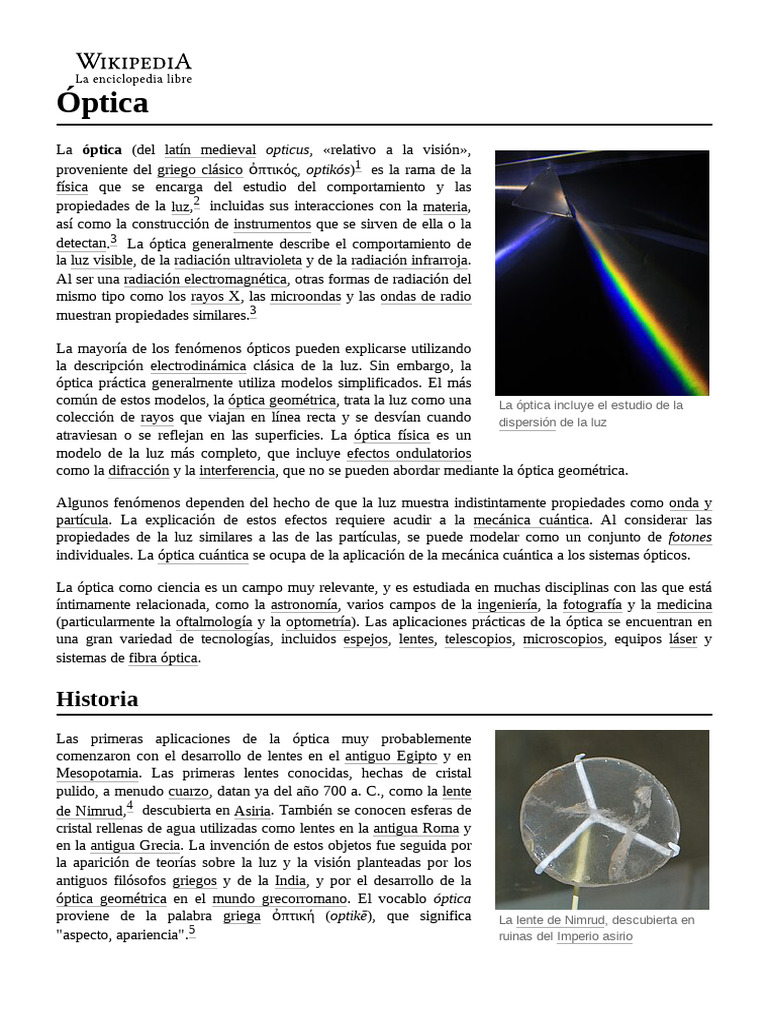 Óptica | PDF | Óptica | Ligero