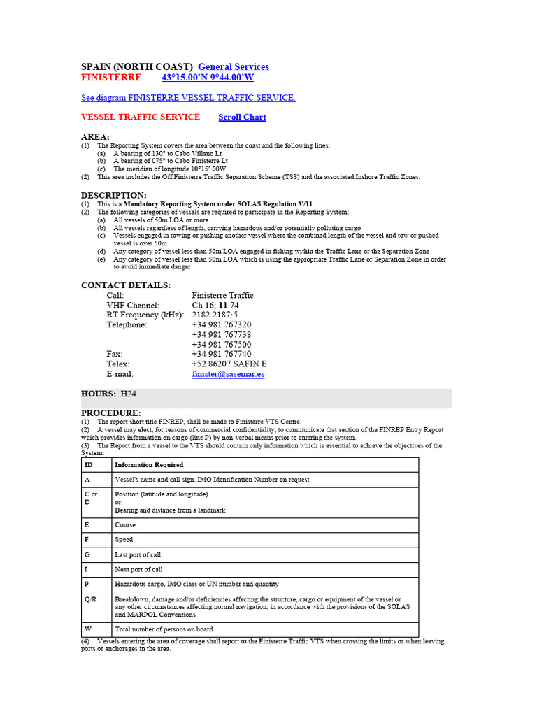 Finrep | PDF | Navigation | Shipping