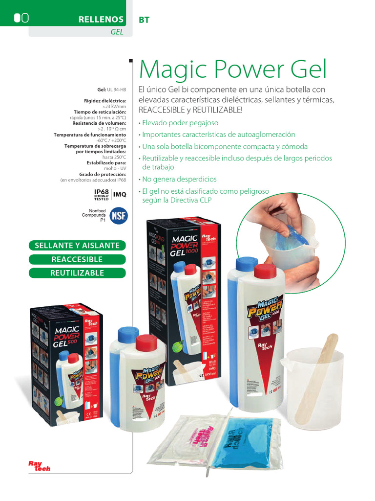 Magic Power Gel | Descargar gratis PDF | Gel | Ingeniería de Edificación