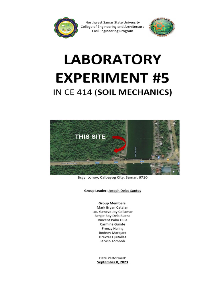 Laboratory 5 - Determination of Atterbergs Limit Index | PDF | Soil Mechanics | Horticulture