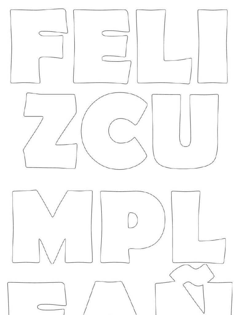 Cartel Feliz Cumpleaños Pdf