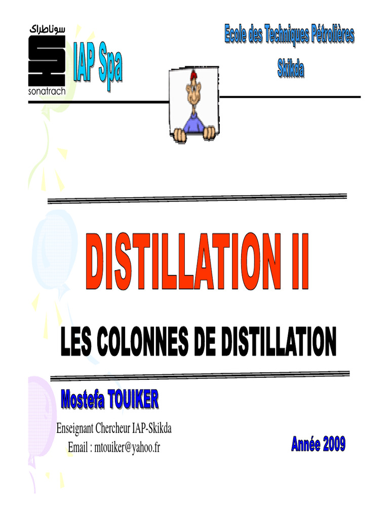 Cours, Distillation II, Les Colonnes de Distillation, CH | PDF