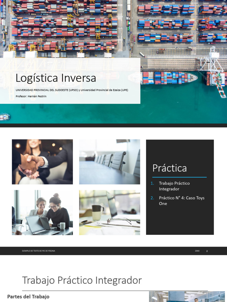 Logística Inversa - Clase 3 - Cadena de Suministros Tradicional vs Inversa - Práctica | PDF ...